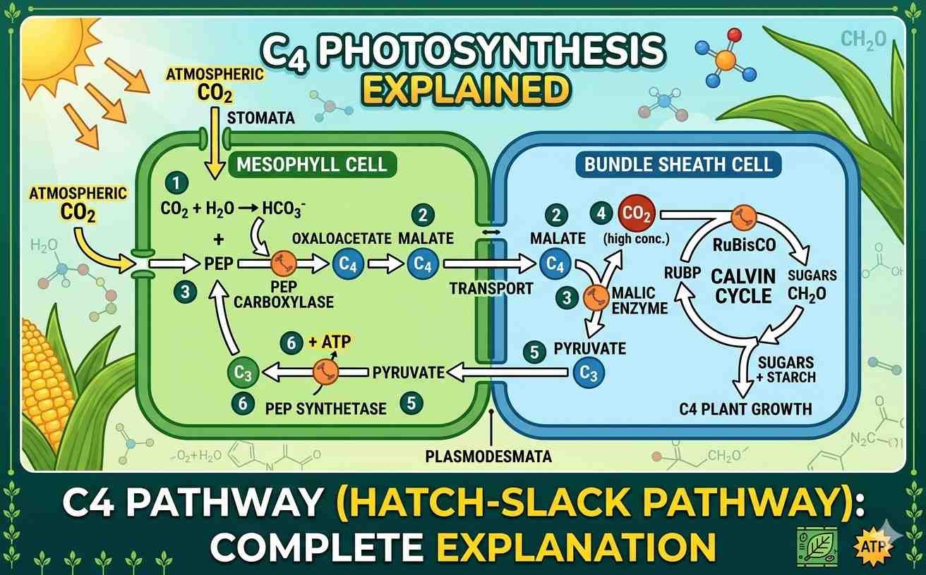 C4 Pathway (Hatch–Slack Pathway): Complete Explanation - Microbiology Notes