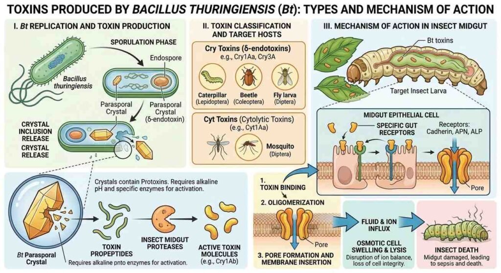 Bacillus thuringiensis (Bt): Complete Guide to Structure, Mechanism ...